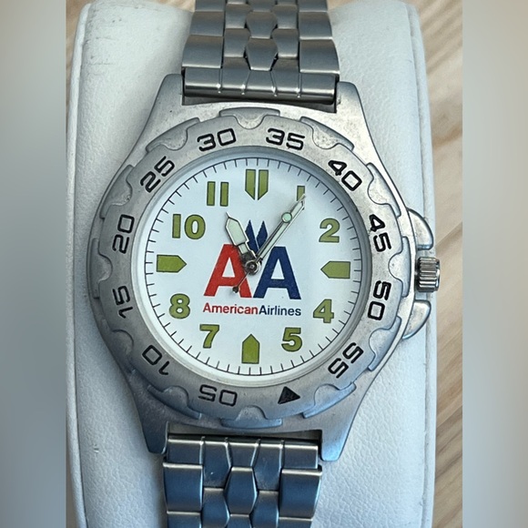Sweda | Accessories | Sweda American Airlines Mens Watch White Dial ...